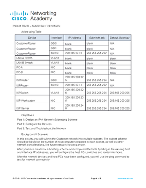 9.3.4 Packet Tracer - IPv6 Neighbor Discovery - Addressing Table ...