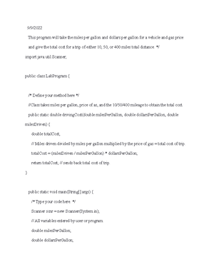 [Solved] 225 LAB Driving costs Driving is expensive Write a program ...