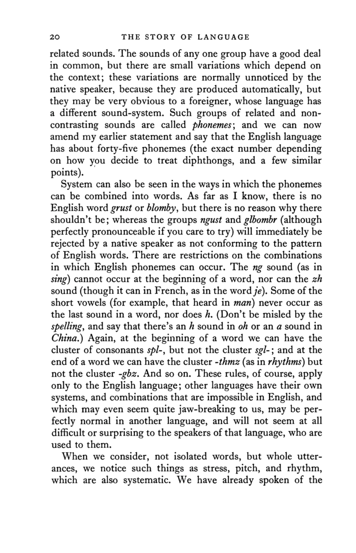 Story of speech and language 8 - 2 0 T H E S T O R Y O F L A N G U A G E r e l a t e d so u n d ...