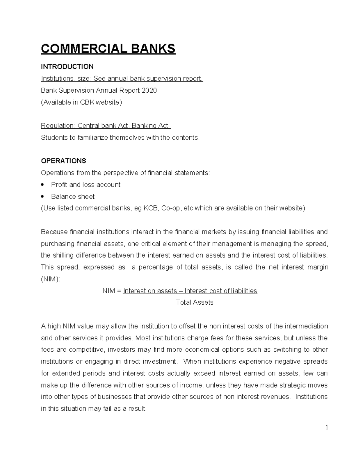 Commercial banks - EASY TO UNDERSTAND - COMMERCIAL BANKS INTRODUCTION ...