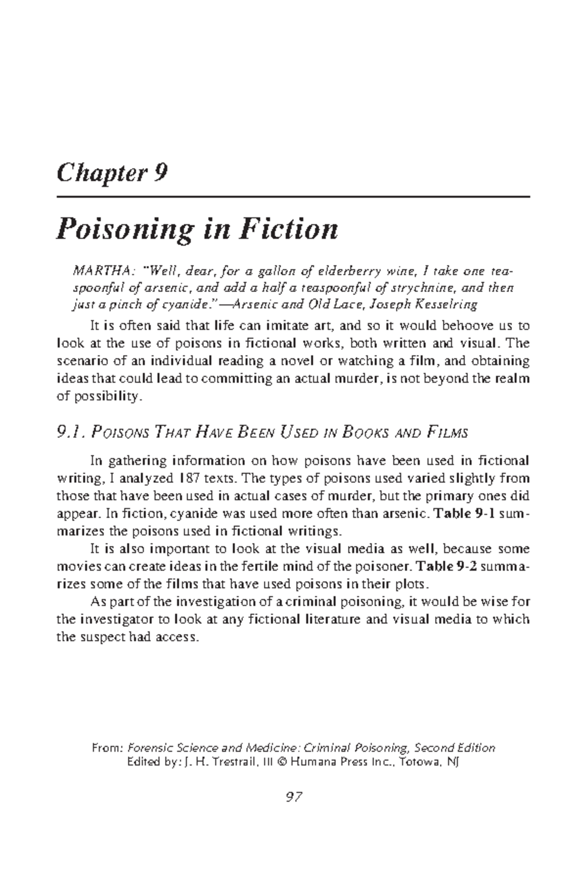 Criminal Poisoning Poisoning in Fiction - Poisoning in Fiction 97 From ...
