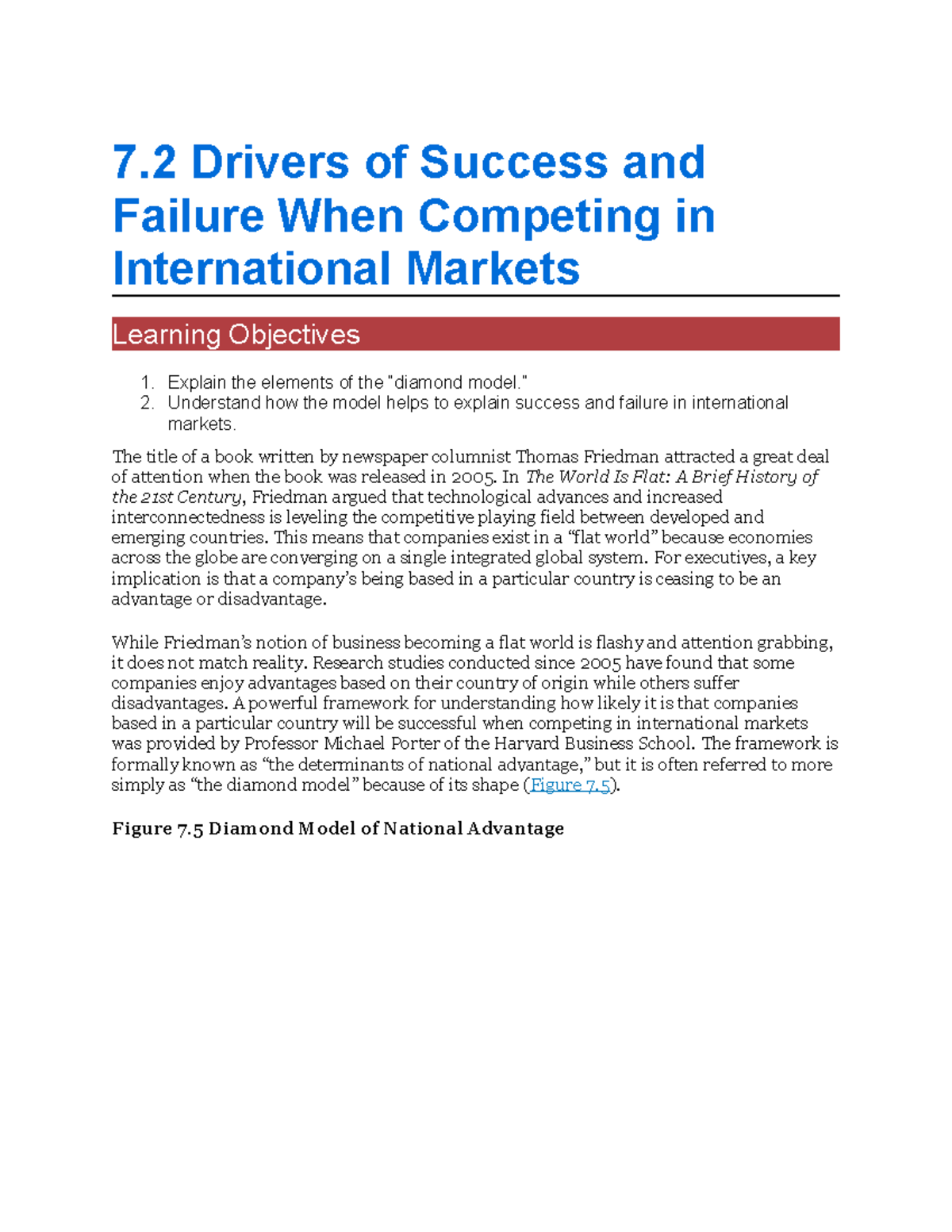 CH7.2 Drivers of Success and Failure When Competing in International ...