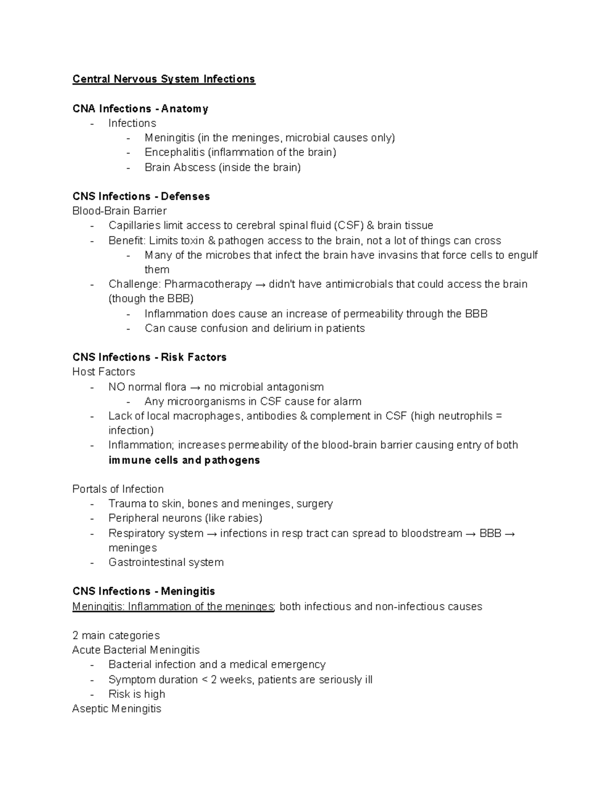 4. Central Nervous System Infections - pneumoniae in nasopharynx ...