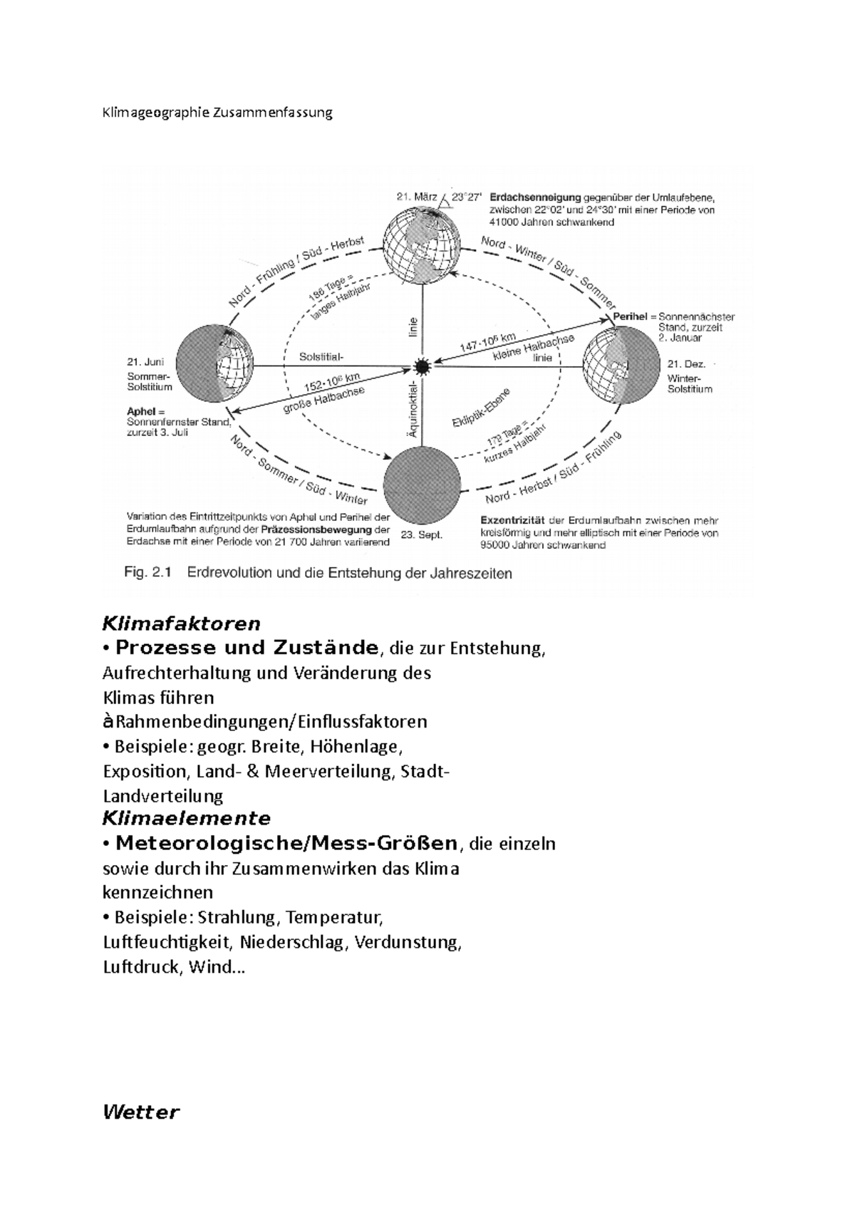 Klimageographie Zusammenfassung - Klimageographie Zusammenfassung ...