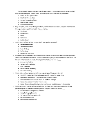 Typed answers for quiz studying - 1. RFID or technology helps companies ...