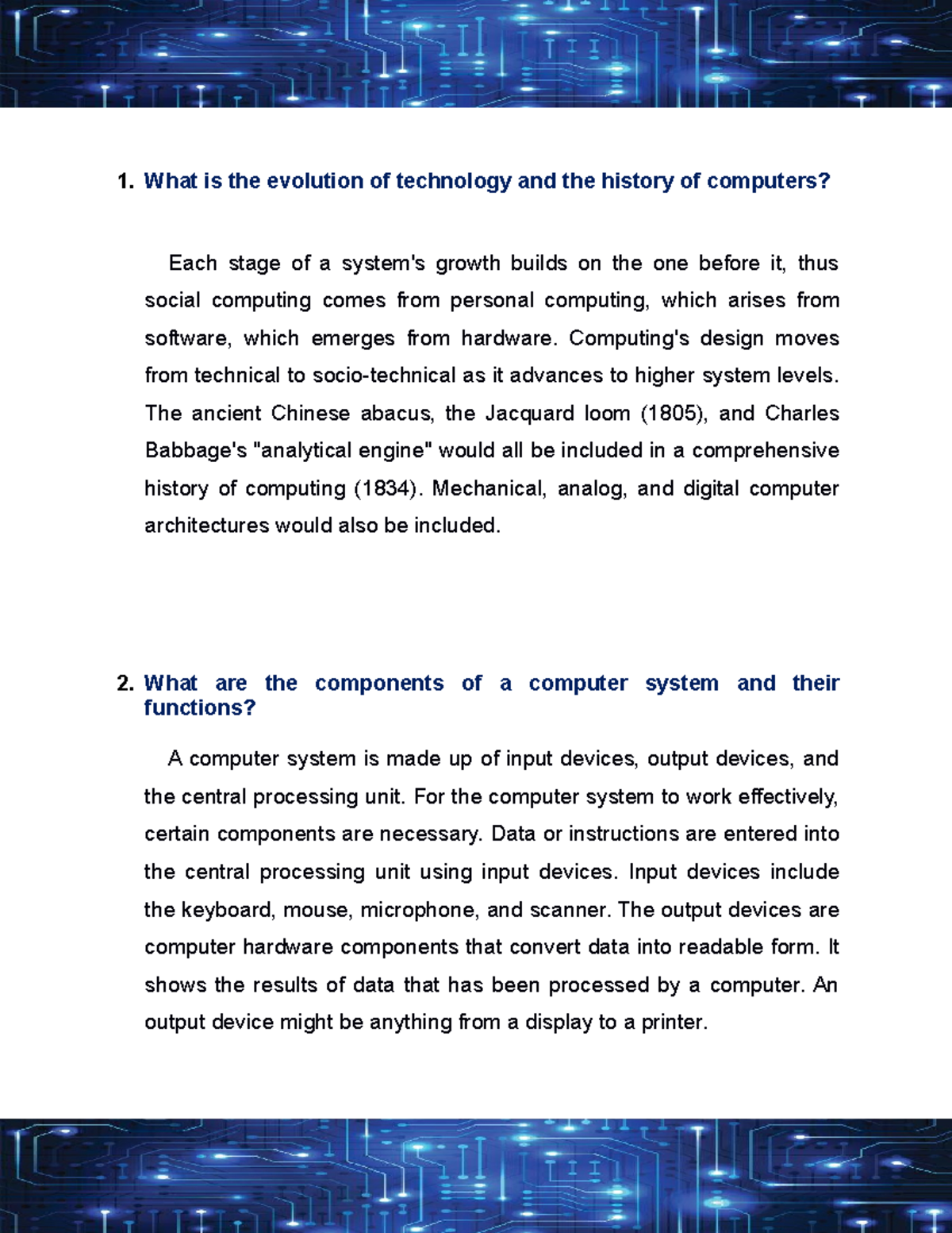Living In the IT Era - What is the evolution of technology and the ...