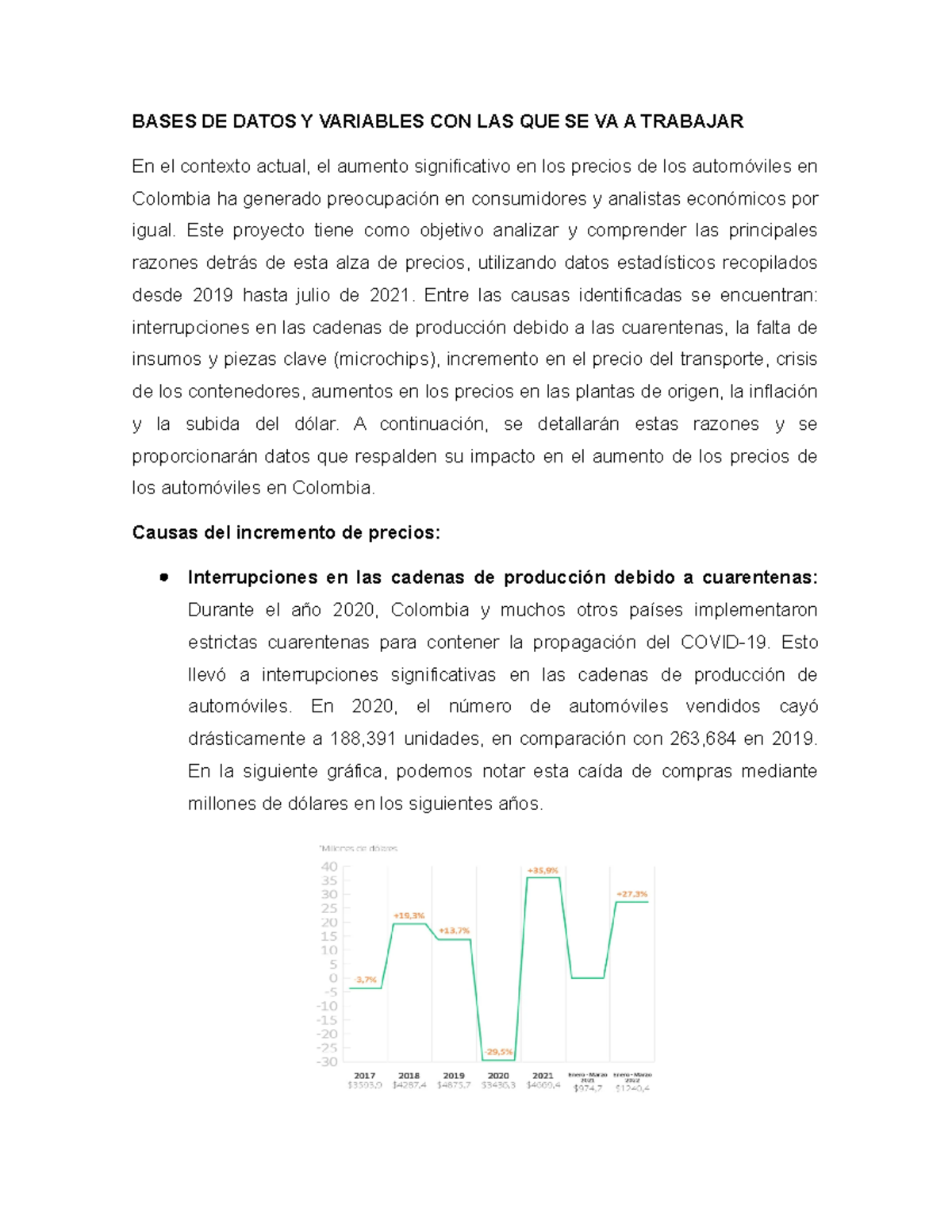 Bases DE Datos Y Variables CON LAS QUE SE VA A Trabajar - BASES DE ...