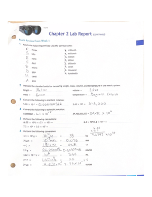 Chapter 2 Lab Report-Page 29 - BIOL 189 - Studocu