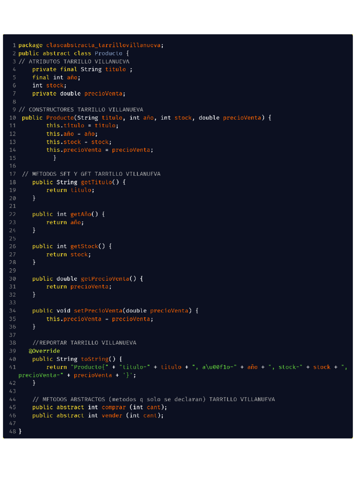 Tarea 05 Lab Clases Abstractas - 1 package 2 public abstract class ...