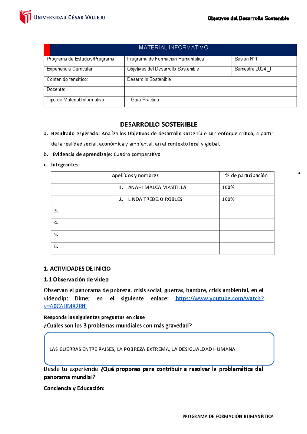 Guía práctica N° 01 ODS 2024- Resuelto - MATERIAL INFORMATIVO ...