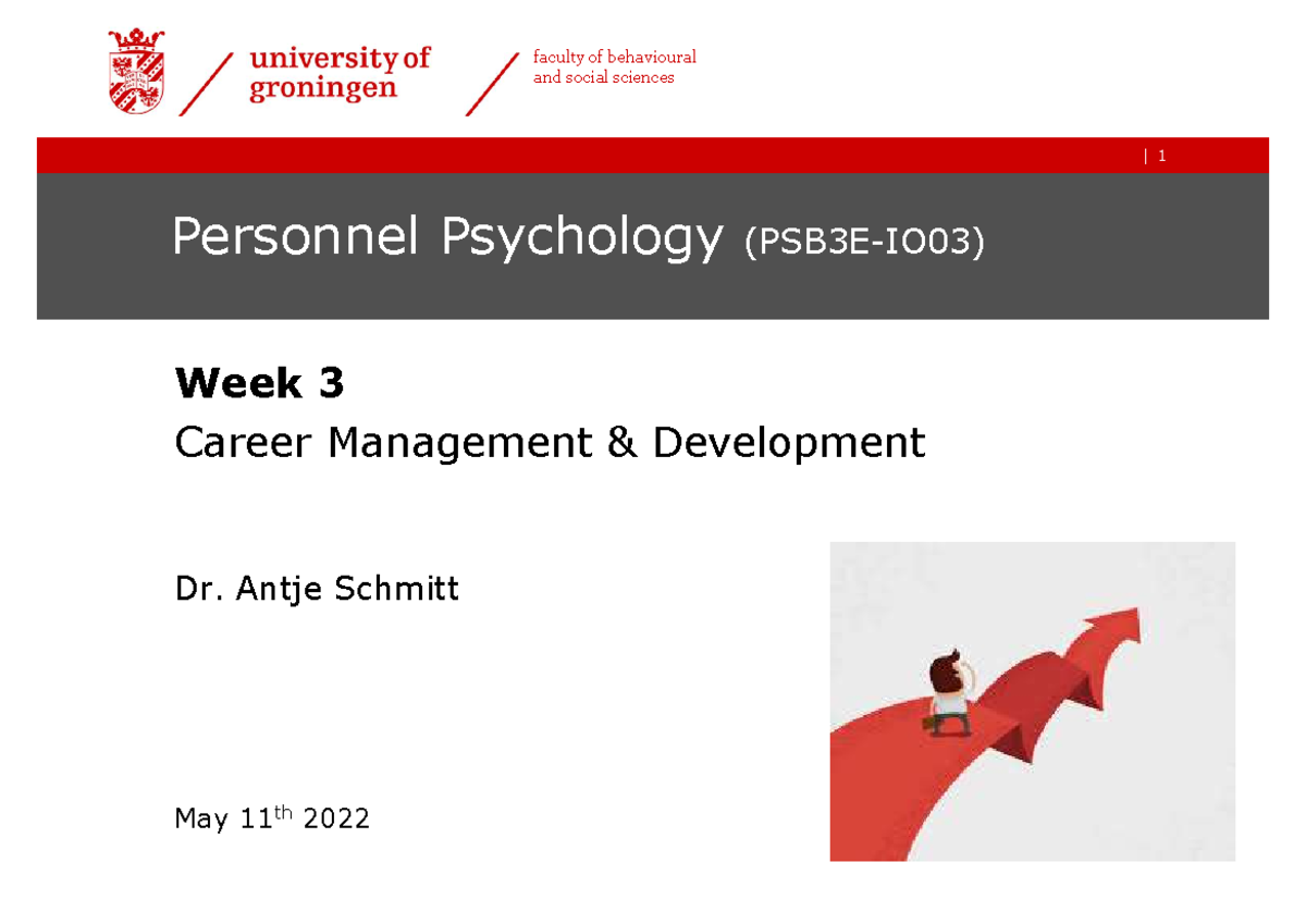 Slides version 1 May11 Career - | and social sciences 1 Personnel ...