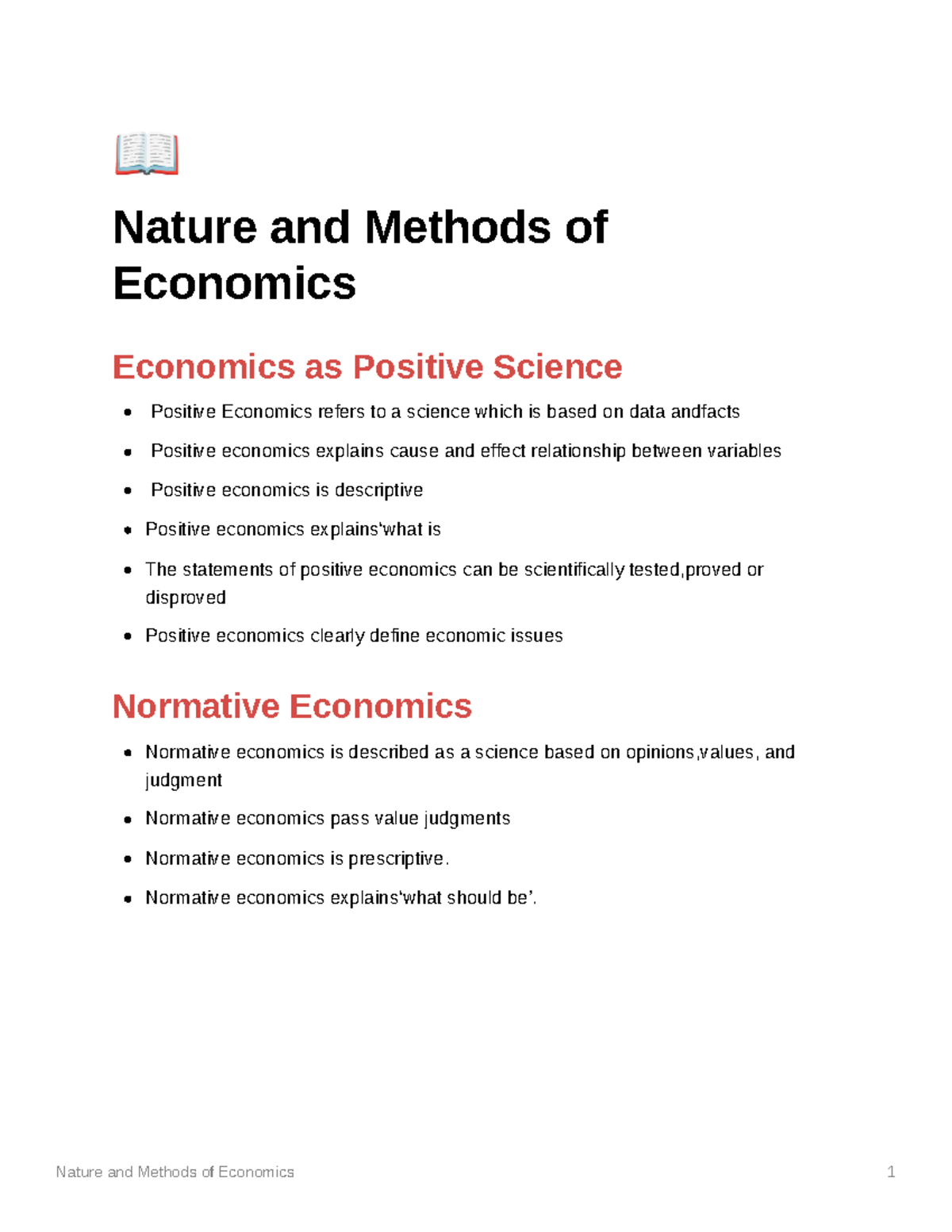 Nature and Methods of Economics - Ä Nature and Methods of Economics ...
