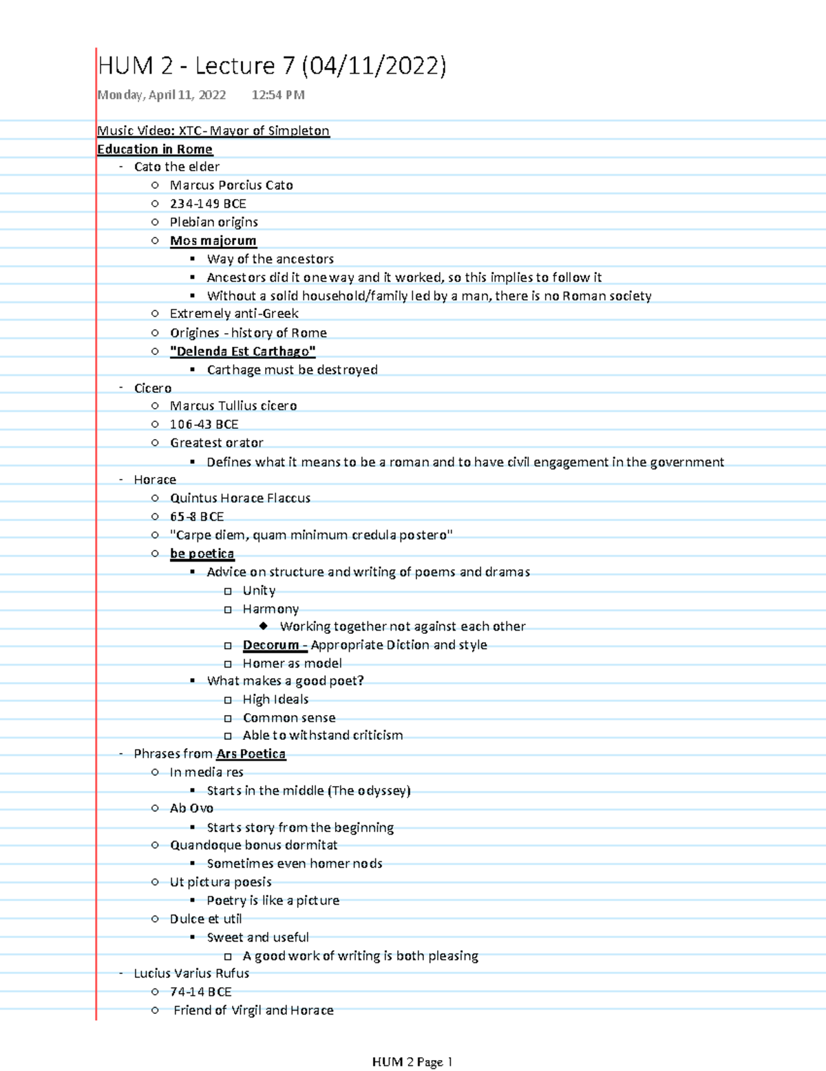 HUM 2 - Lecture 7 (04112022) - Music Video: XTC- Mayor of Simpleton ...