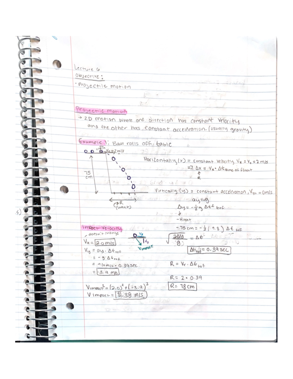Projectile Motion - PHYS 161 - Western - Studocu