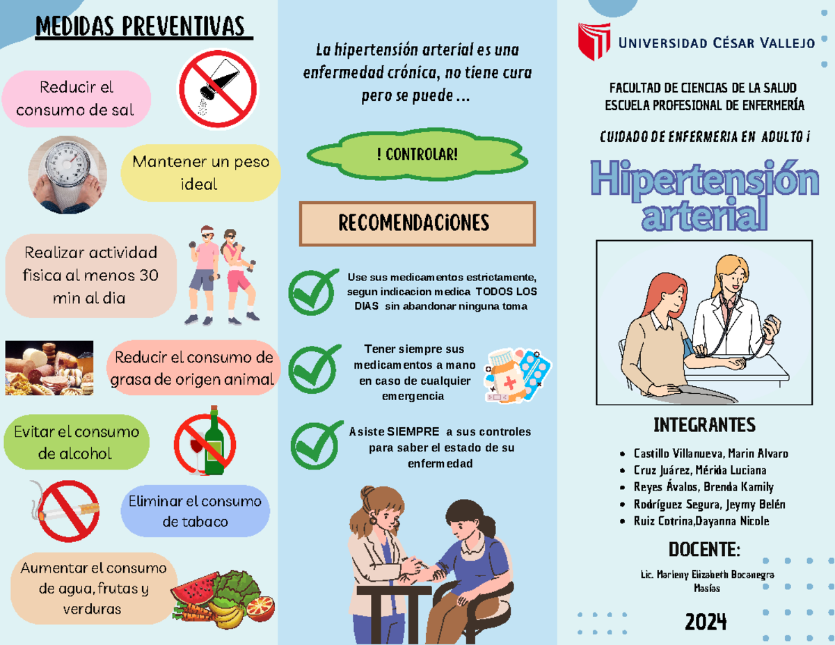 Copia de Folleto Tríptico Centro De Salud Médicos Corporativo Azul Rojo ...