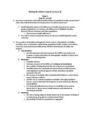NR 503 Week 4 Midterm Exam - NR 503 Midterm Exam (Complete solutions and resources for the ...