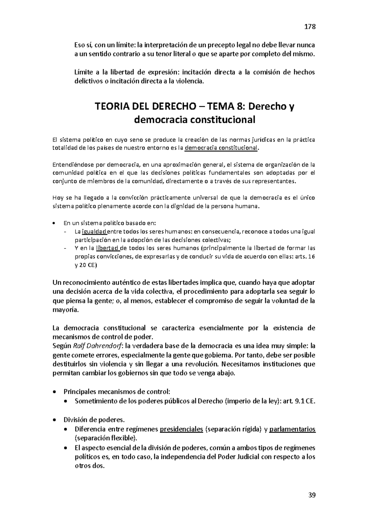 AP - TeorÍa DEL Derecho-2 - 178 Eso con un la de un precepto legal no ...