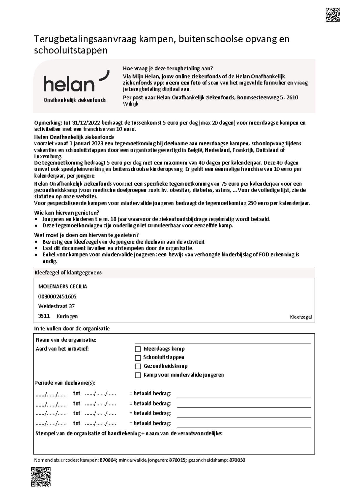 Document-100-6065219 - Terugbetalingsaanvraag kampen, buitenschoolse ...