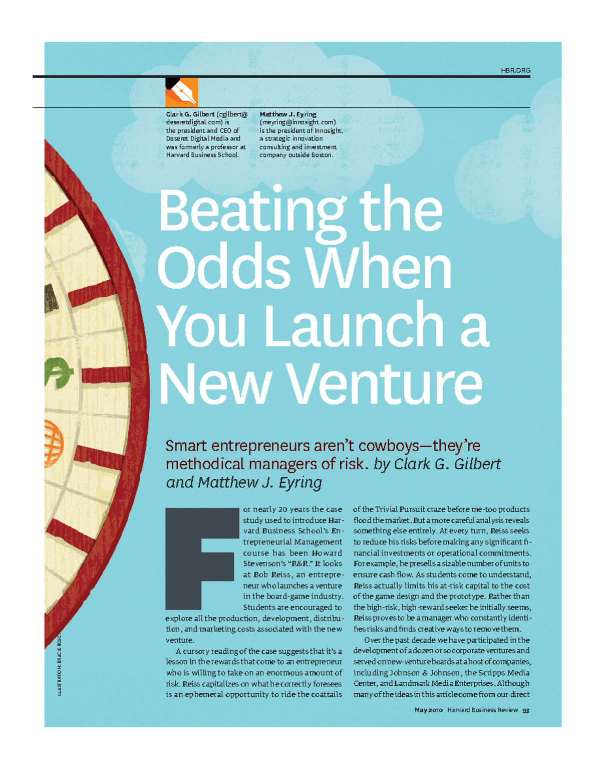 Beating the Odds When You Launch a New Venture - ILLUSTRATION: BRUCIE ...