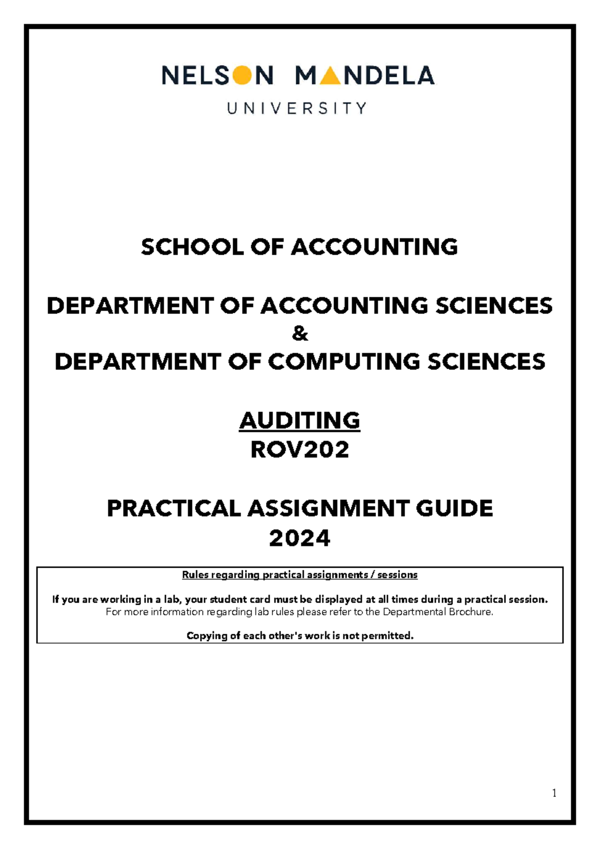 1. 2024 RO202 Practical Assignment Guide Intro to Sage (S LA) - SCHOOL ...