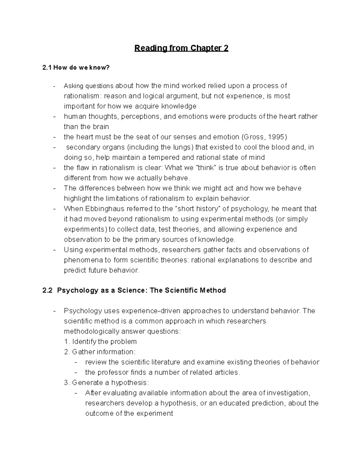 Chapter 2-Readings Assignment Course Notes HSS 1100 2021 Final ...