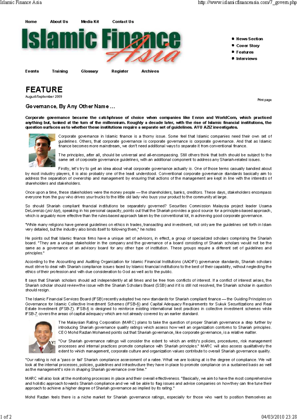 106137258 Islamic Finance Asia - Home About Us Media Kit Contact Us ...