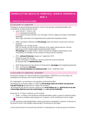 Beleid en werkveld 1 - samenvatting, sem. 1 SRW - Beleid en werkveld 1 ...
