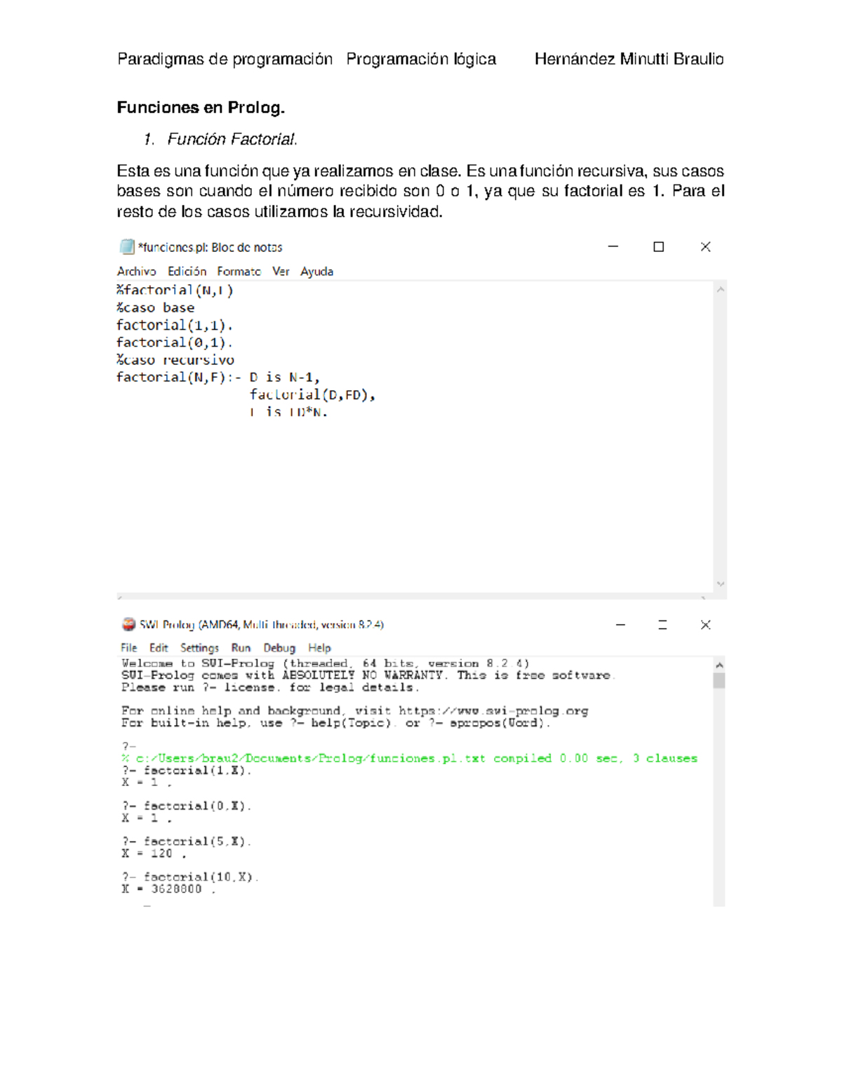 Funciones en Prolog para Paradigmas de Programación - Funciones en ...