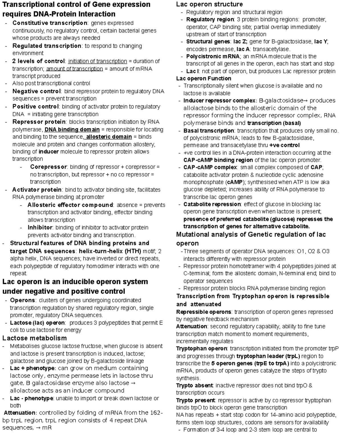 12 Regulation of gene expression in Bacteria and Bacteriophage ...