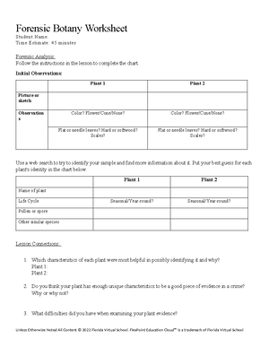 02 07 mock crime scene worksheet - Mock Crime Scene Worksheet Student ...