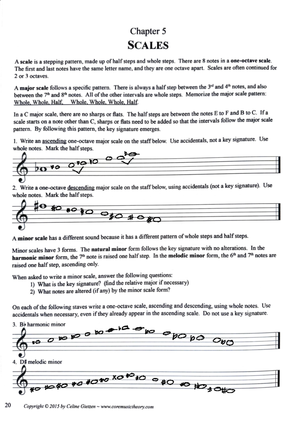 CMT Level 8-10 - Scales - 20 Chapter 5 SCALES A scale is a stepping ...