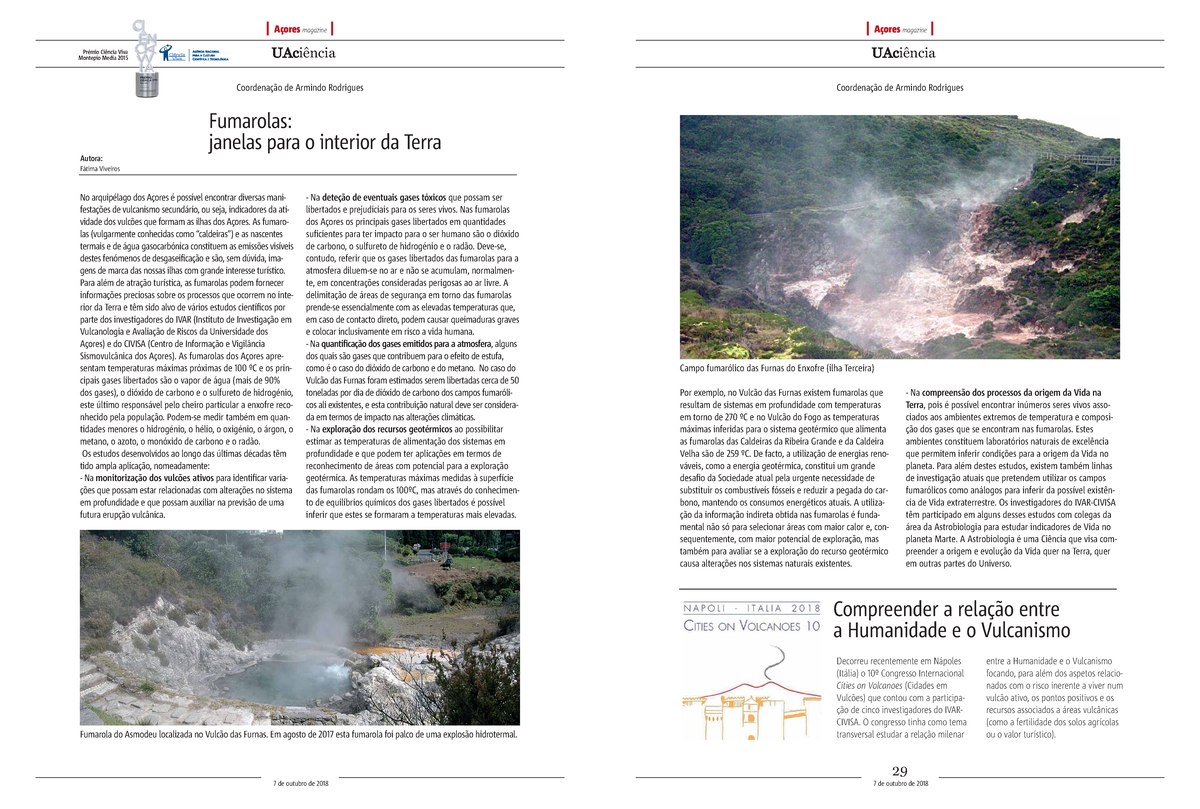 UAciencia 07-10-2018 - notícia científica - | Açores magazine | de ...