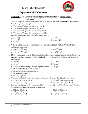 Maths Teacher guide Freshman @Tmhrt Minister - Unit ONE Solutions ...