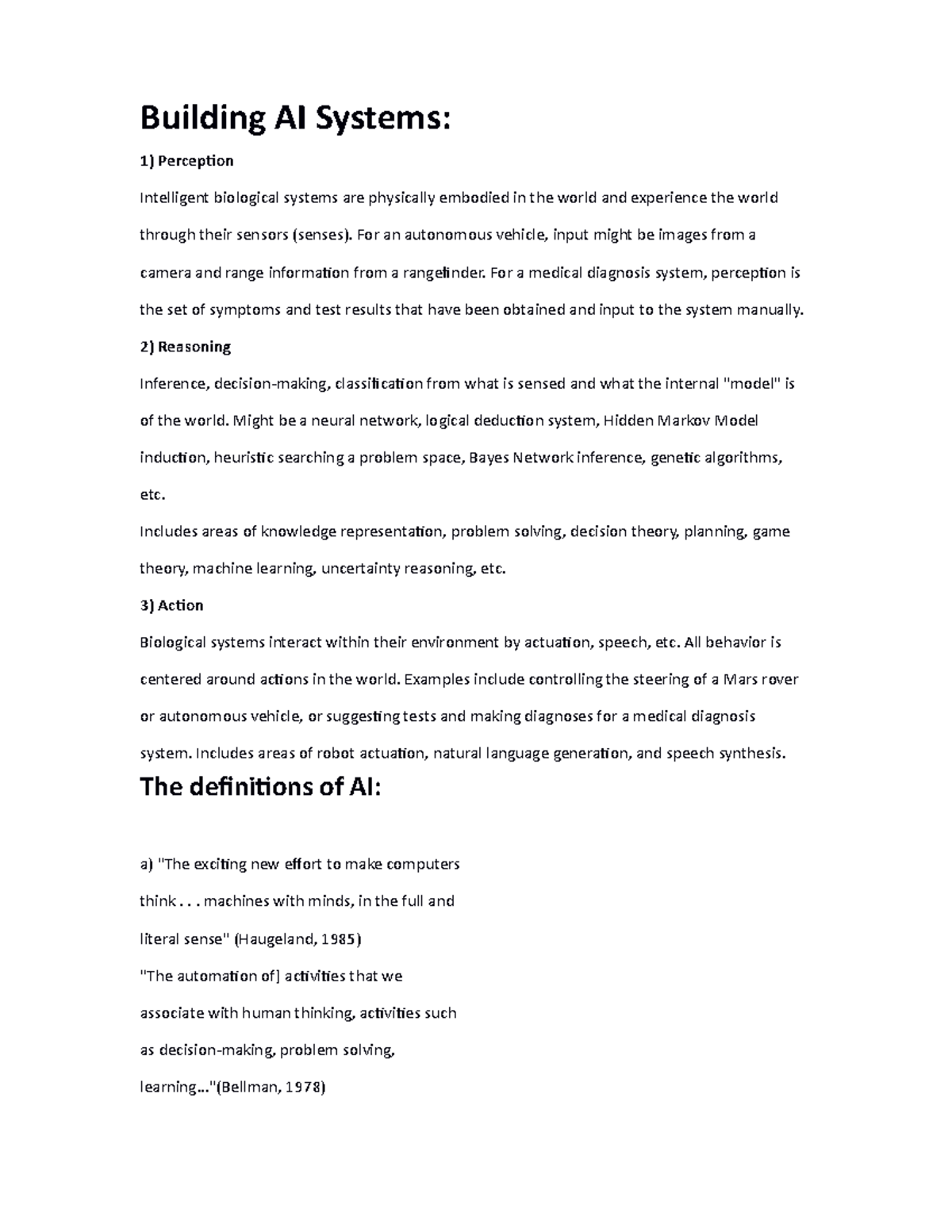 Building AI Systems - Building AI Systems: Perception Intelligent ...