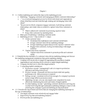 Chapter 4 mktg - Textbook notes - Chapter 4 Frameworks in the reading ...
