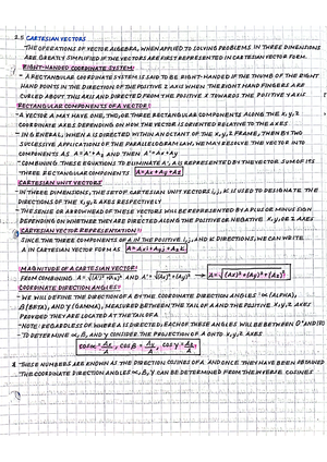 Statics Notes (CH2 Force Vectors) (14) - EGR 140 - Studocu