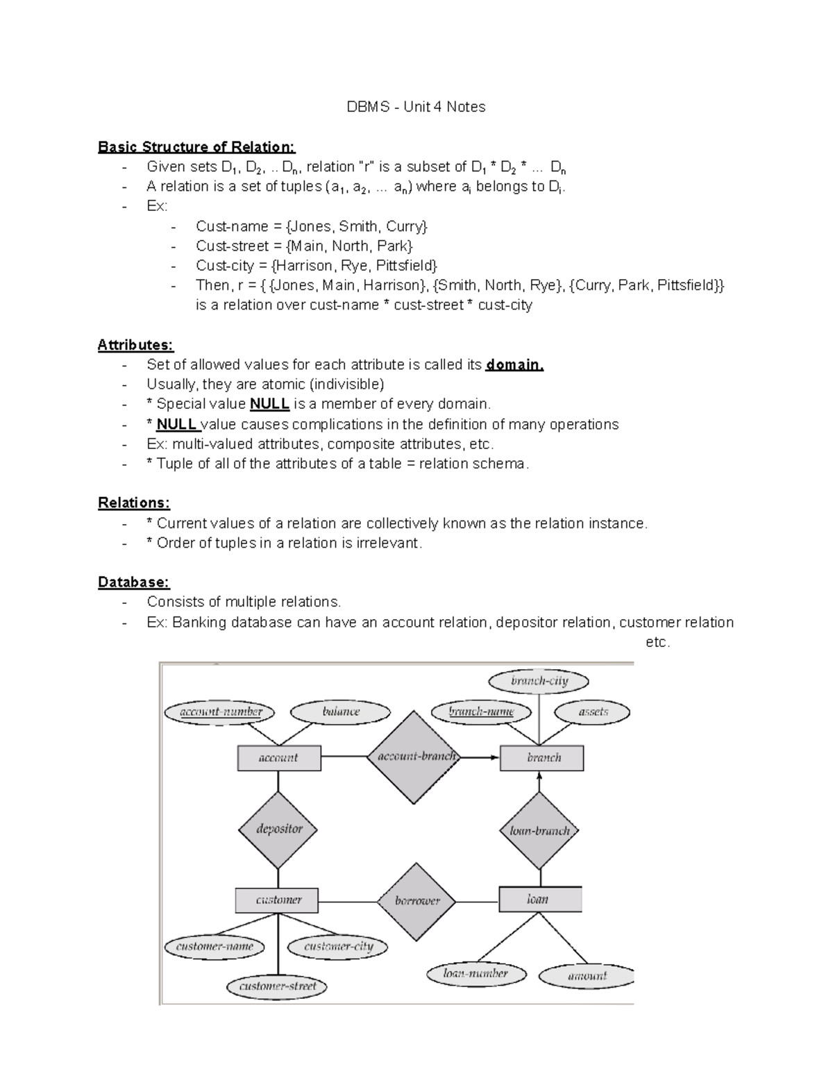 DBMS - Unit 4 Notes - abcdefghijklmnopqrstuvwxyz - DBMS - Unit 4 Notes ...