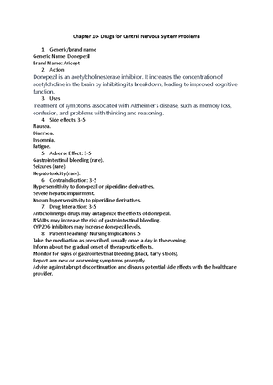 Drug card 11-2 - will help with your drug card assignments. - Chapter 1 ...
