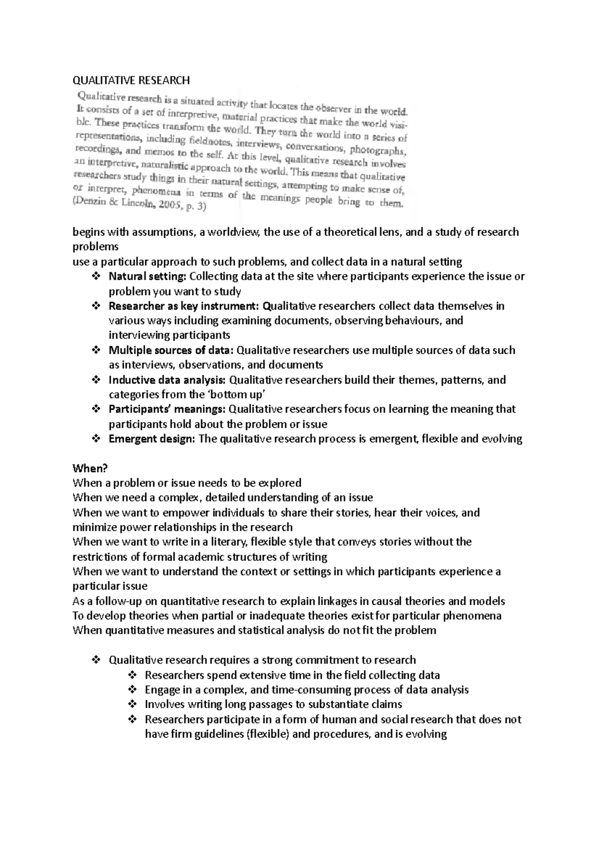 Qualitative Research - interviews, observations, documents, audiovisual ...