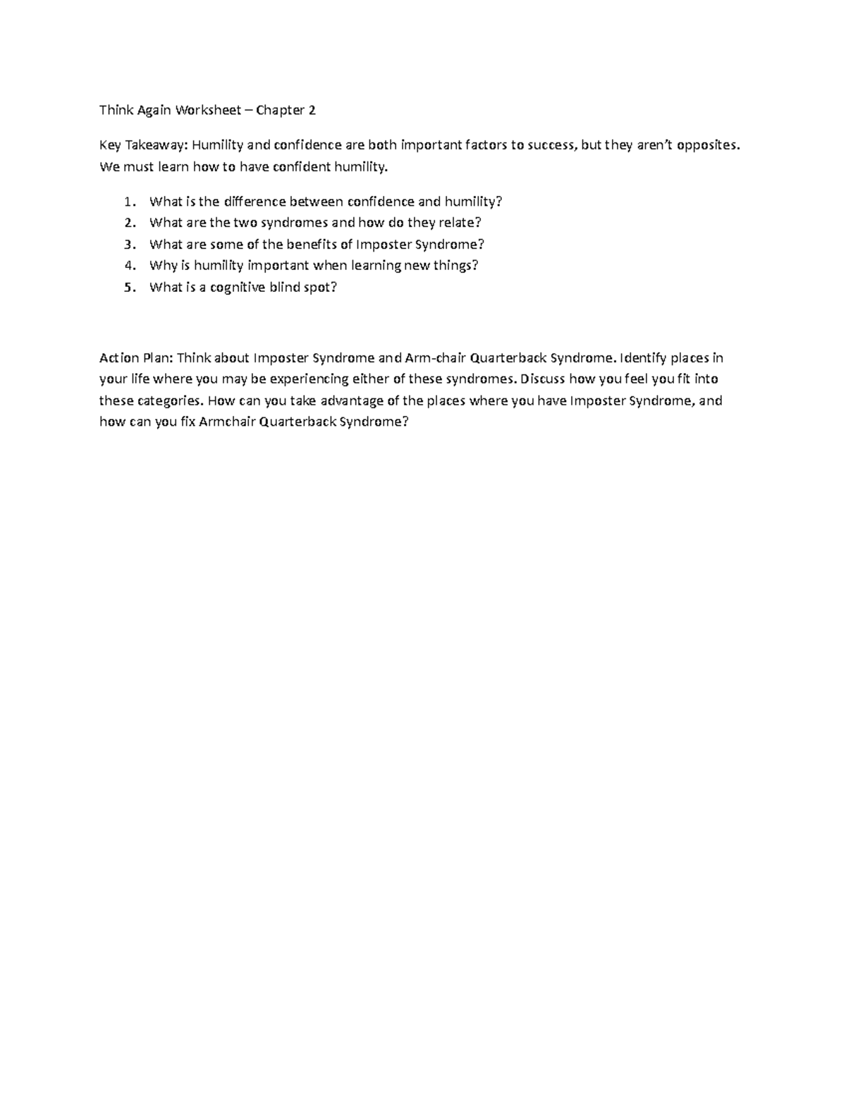 Think Again Chapter 2 wksht - Think Again Worksheet – Chapter 2 Key ...