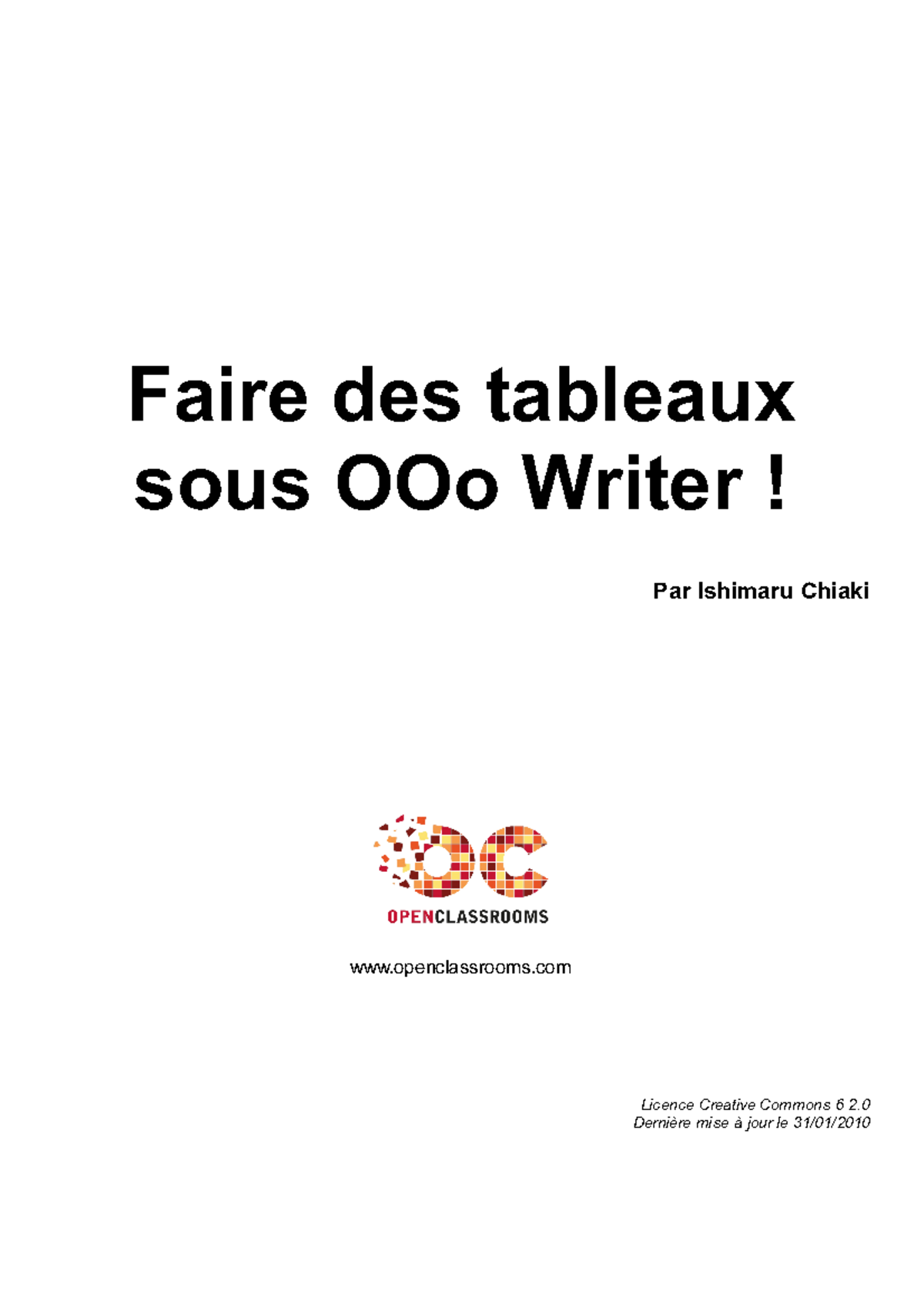faire des tableaux sous ooo writer - Faire des tableaux sous OOo Writer ...