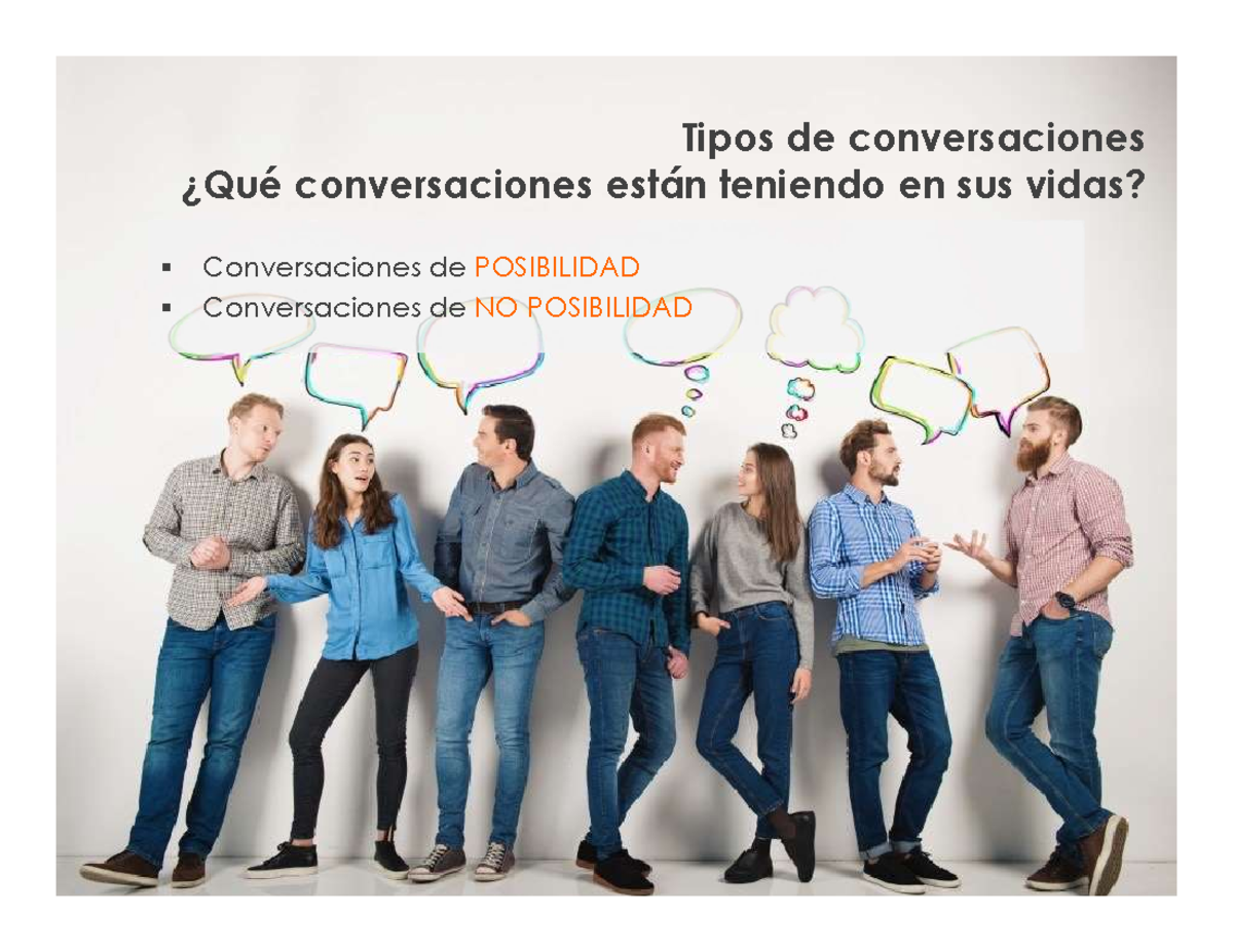 Diseño de conversaciones - Tipos de conversaciones ¿Qué conversaciones ...