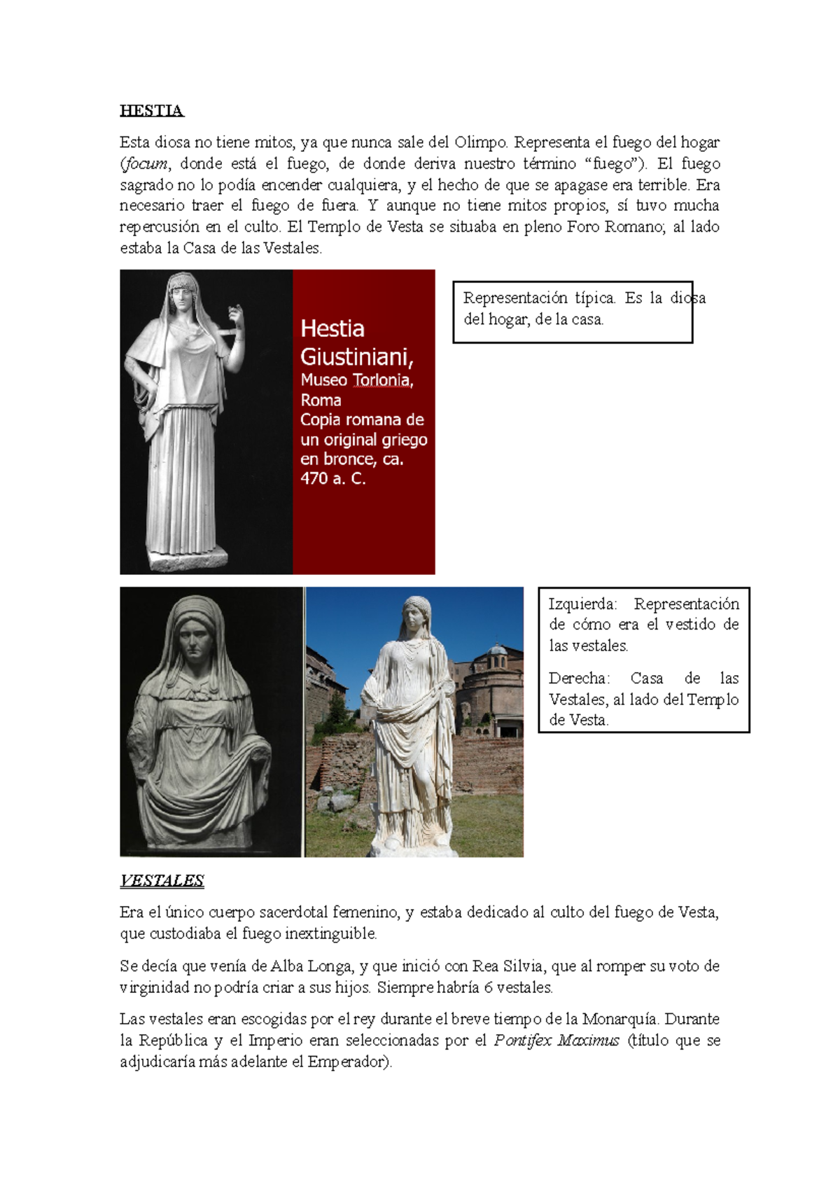 Hestia - Mitología - HESTIA Esta diosa no tiene mitos, ya que nunca ...