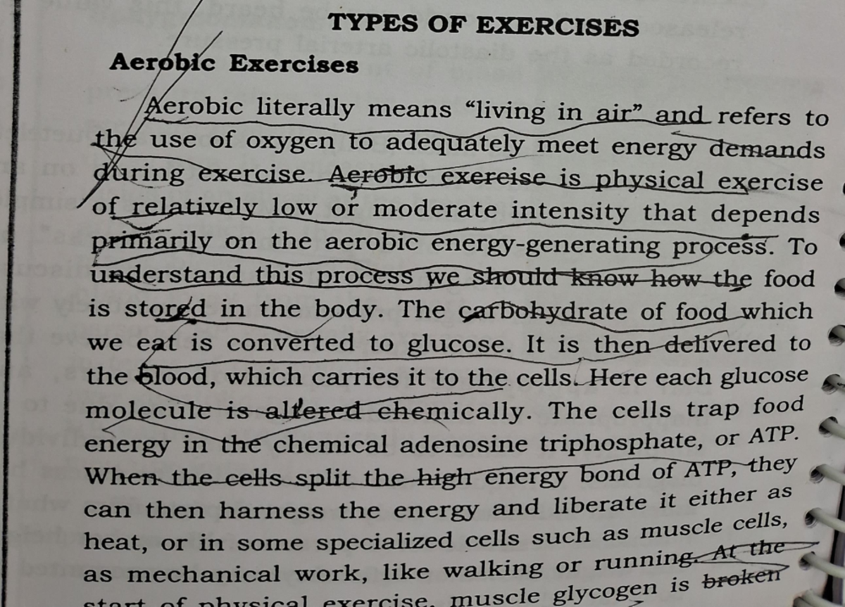 Types of exercise - Summary Physical Education - Studocu