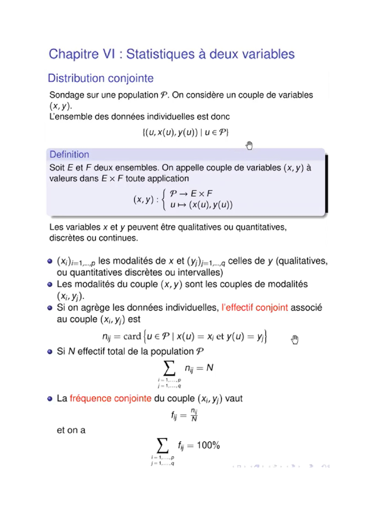 Cours stats 21 - Statistiques à deux variables - Studocu