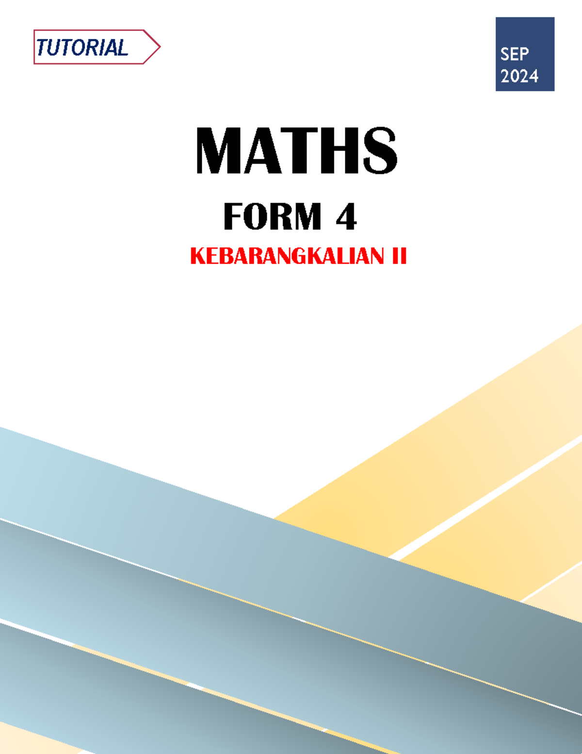 T4 Maths (BIL) Tutorial - Kebarangkalian II - e.g. ali bin samat ...