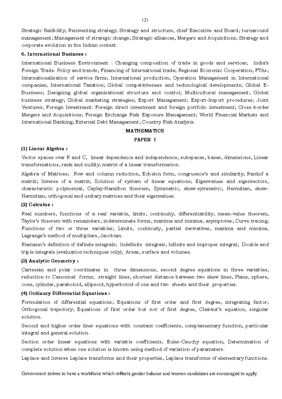 UPSC MATH SYLLABUS FOR MAINS precise and crisp for higher study - 121 ...