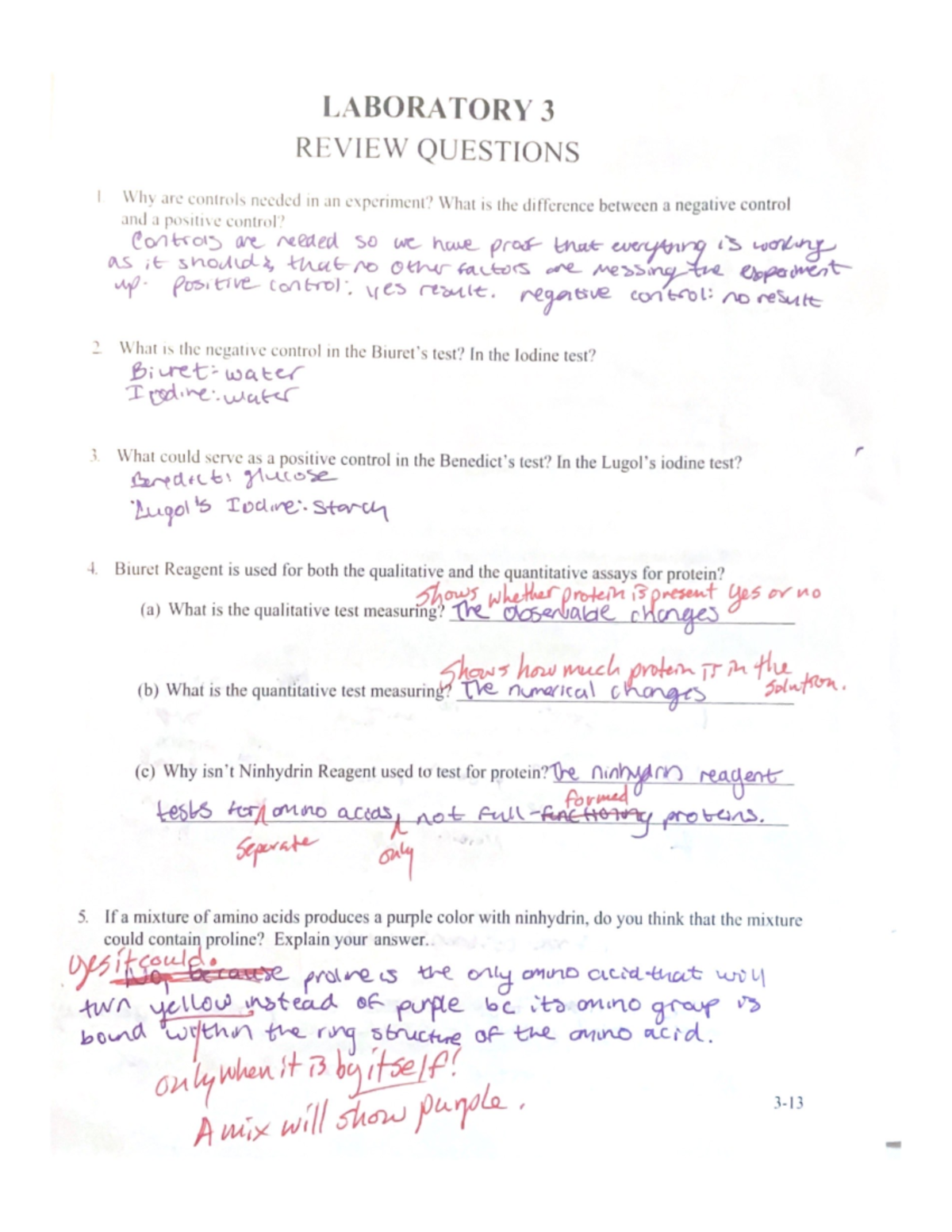 Laboratory 3 Review Questions - LABORATORY 3 REVIEW QUESTIONS I Why are ...