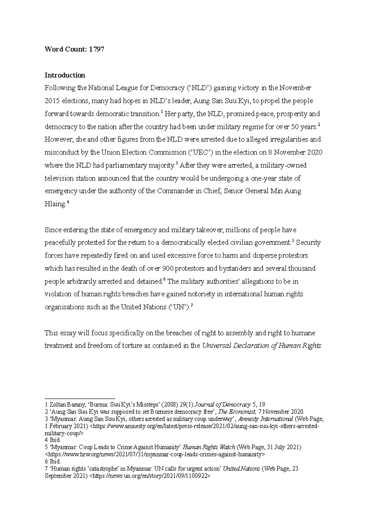 Human Rights Report - LLB140 - QUT - Studocu