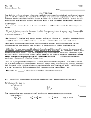 2.6 part 1 - Math - MATH 1030 - Studocu